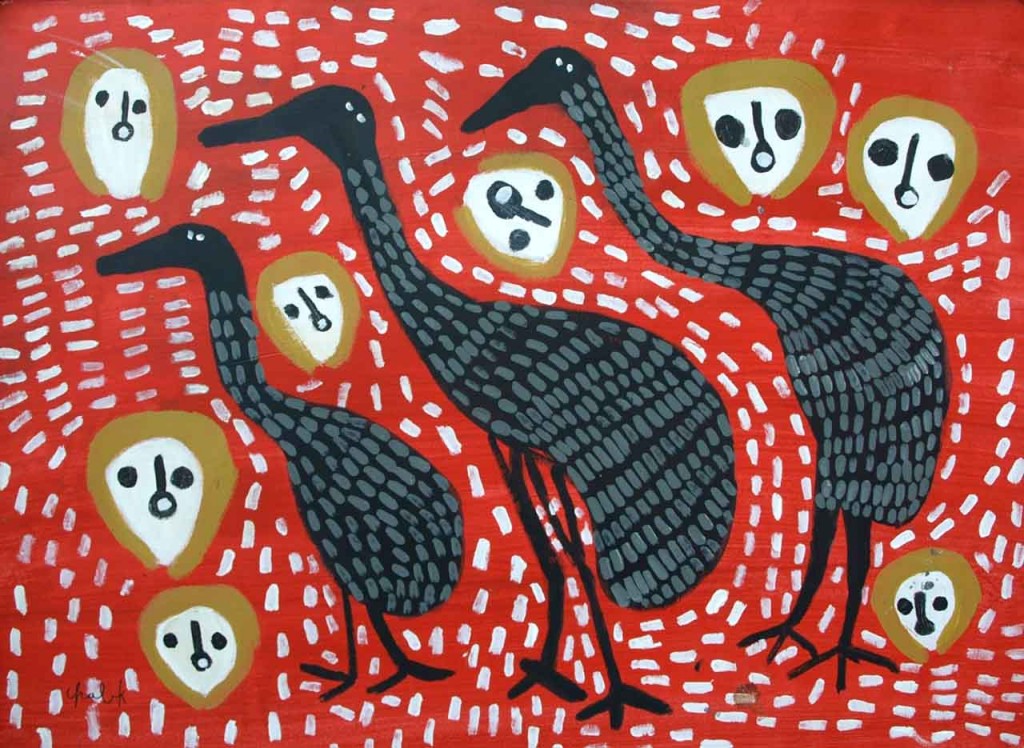 Aboriginal Emu Art - Japingka Australian Indigenous Art Gallery