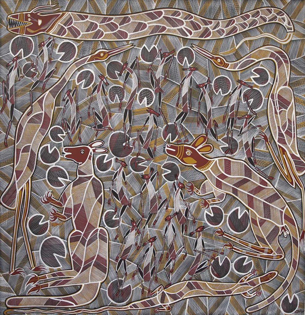 Edward Blitner - Freshwater Billabongs - Aboriginal Art Exhibition at ...