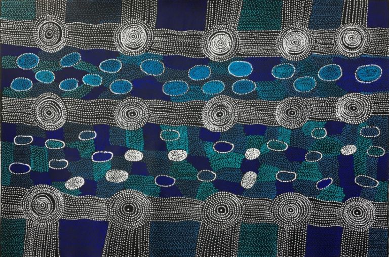 Blue - Aboriginal Paintings Exhibition Collection - Japingka