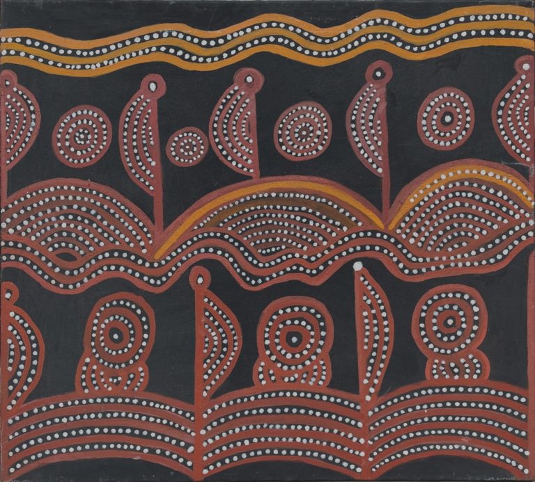 Ochre, Earth & Brown Aboriginal Art Paintings at Japingka Gallery