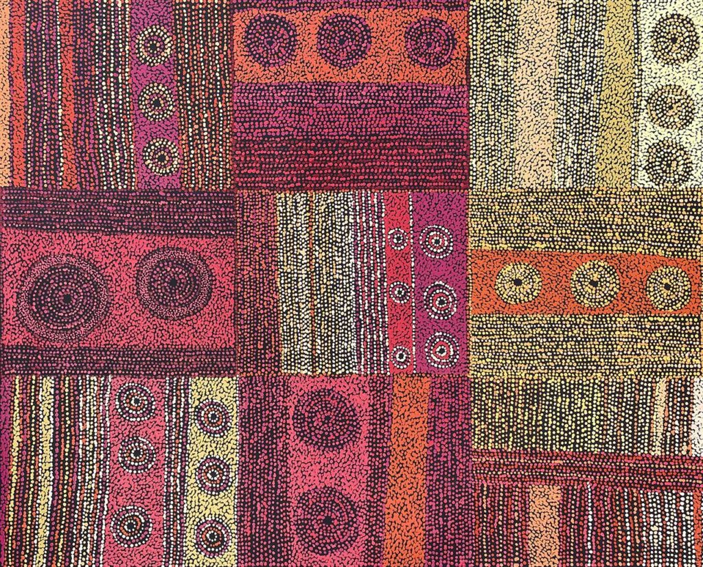 Pink Aboriginal Art Paintings at Japingka Gallery