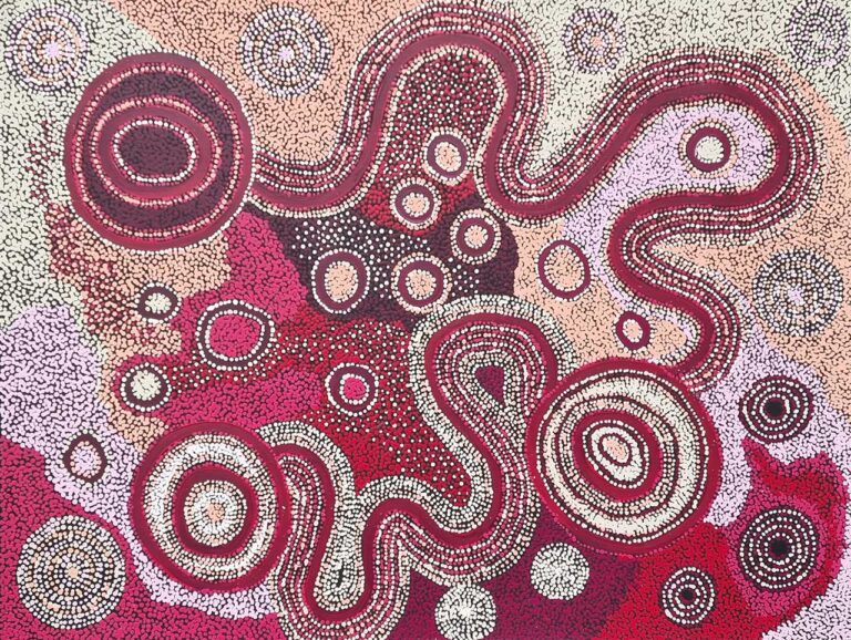 Pink Aboriginal Art Paintings at Japingka Gallery
