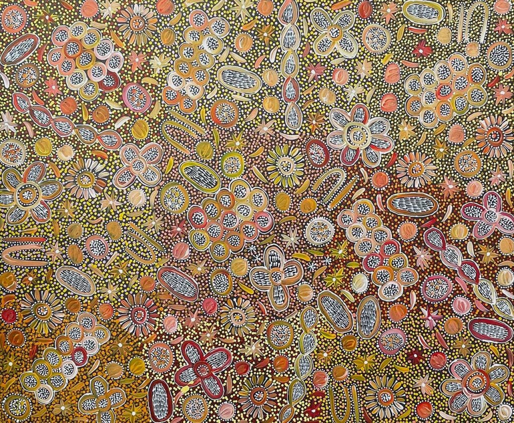 Gold & Yellow Aboriginal Art Paintings at Japingka Gallery