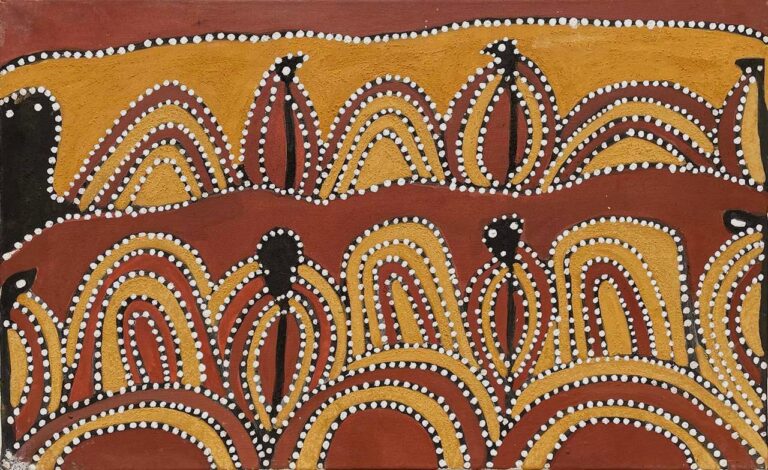 Ochre, Earth & Brown Aboriginal Art Paintings at Japingka Gallery