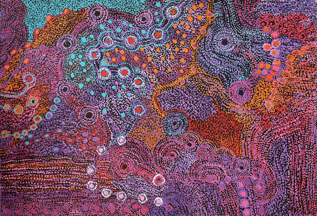 Pink Aboriginal Art Paintings at Japingka Gallery