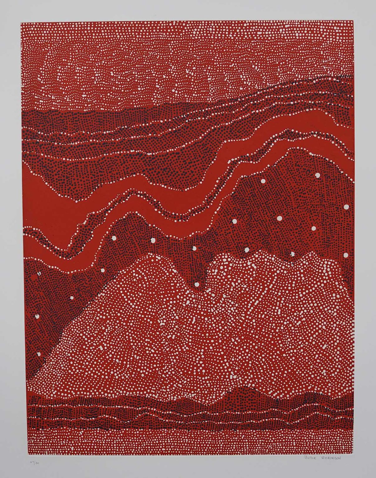Red Aboriginal Art Paintings at Japingka Gallery