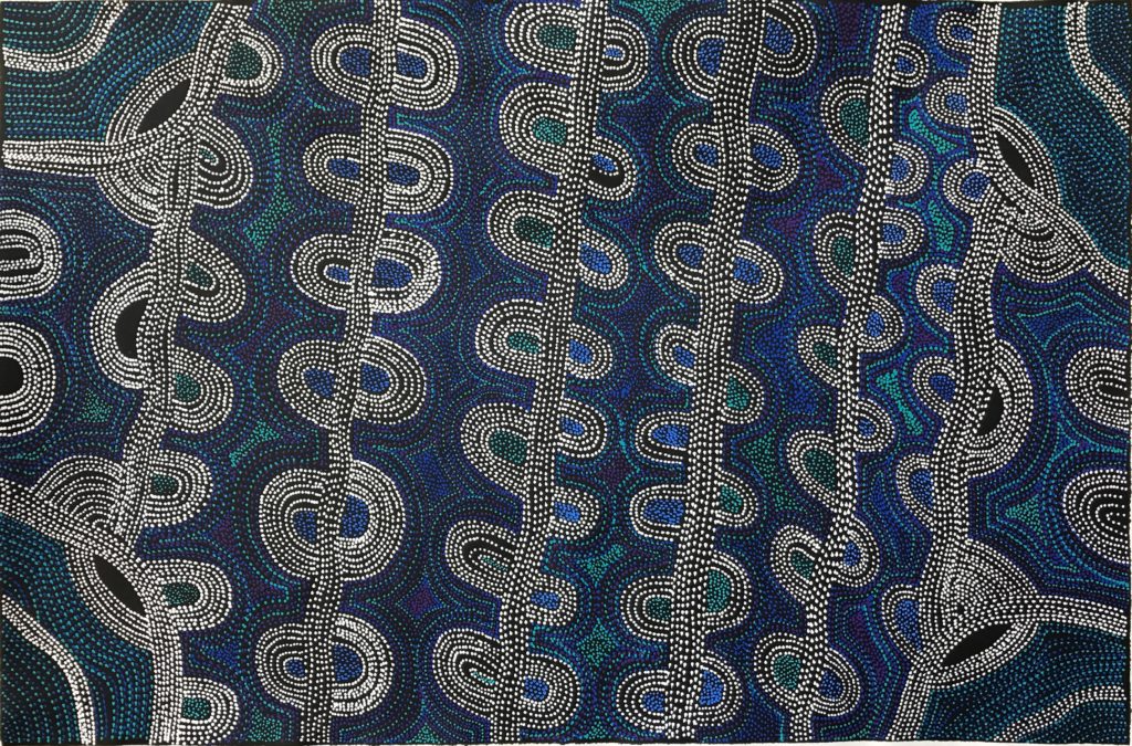 Blue - Aboriginal Paintings Exhibition Collection - Japingka