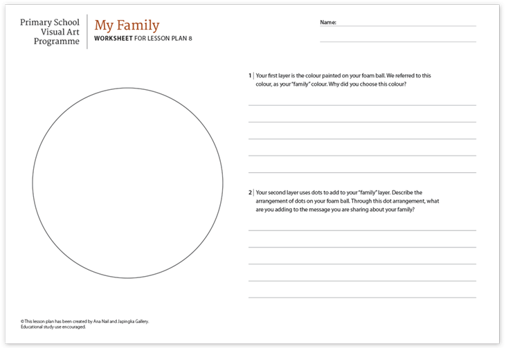 My Family Lesson 8 - Japingka Aboriginal Art Gallery