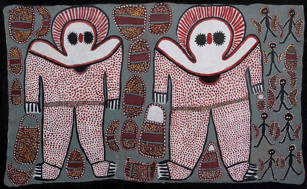 Ochre, Earth & Brown Aboriginal Art Paintings at Japingka Gallery