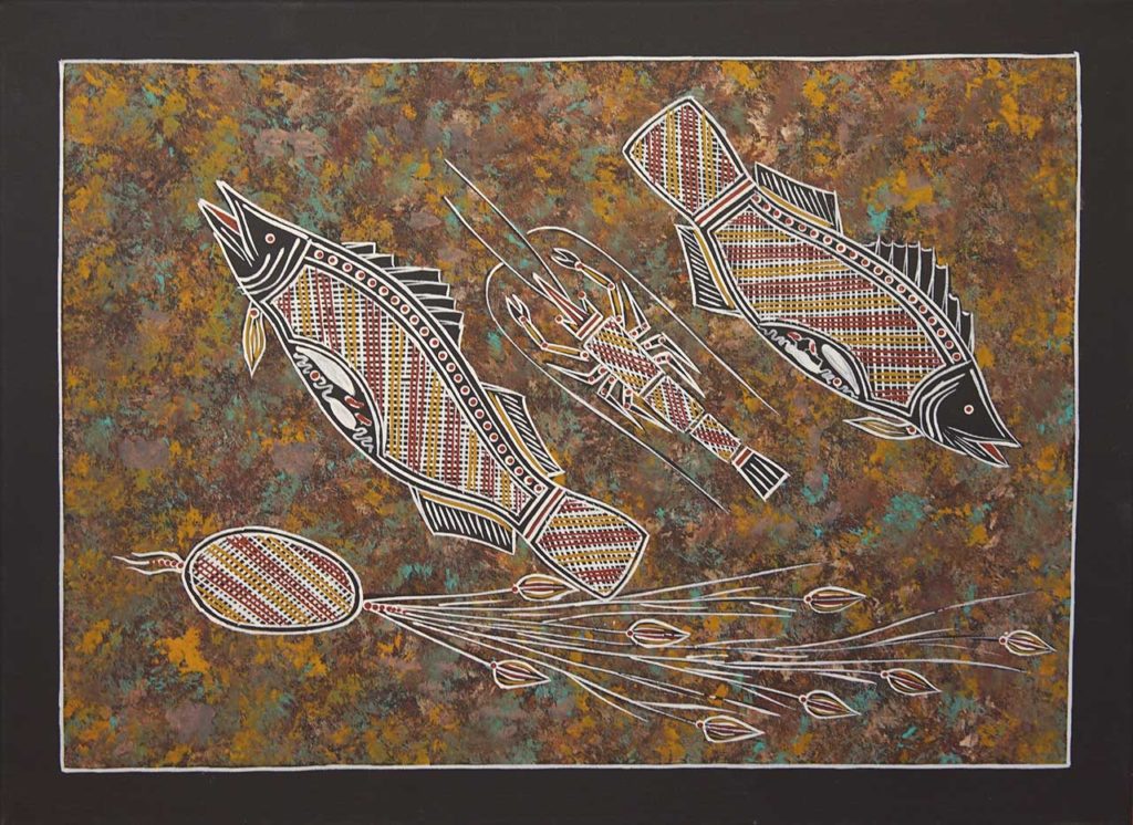 Aboriginal Barramundi Art - Japingka Aboriginal Art Gallery