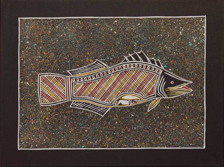 Aboriginal Barramundi Art - Japingka Aboriginal Art Gallery